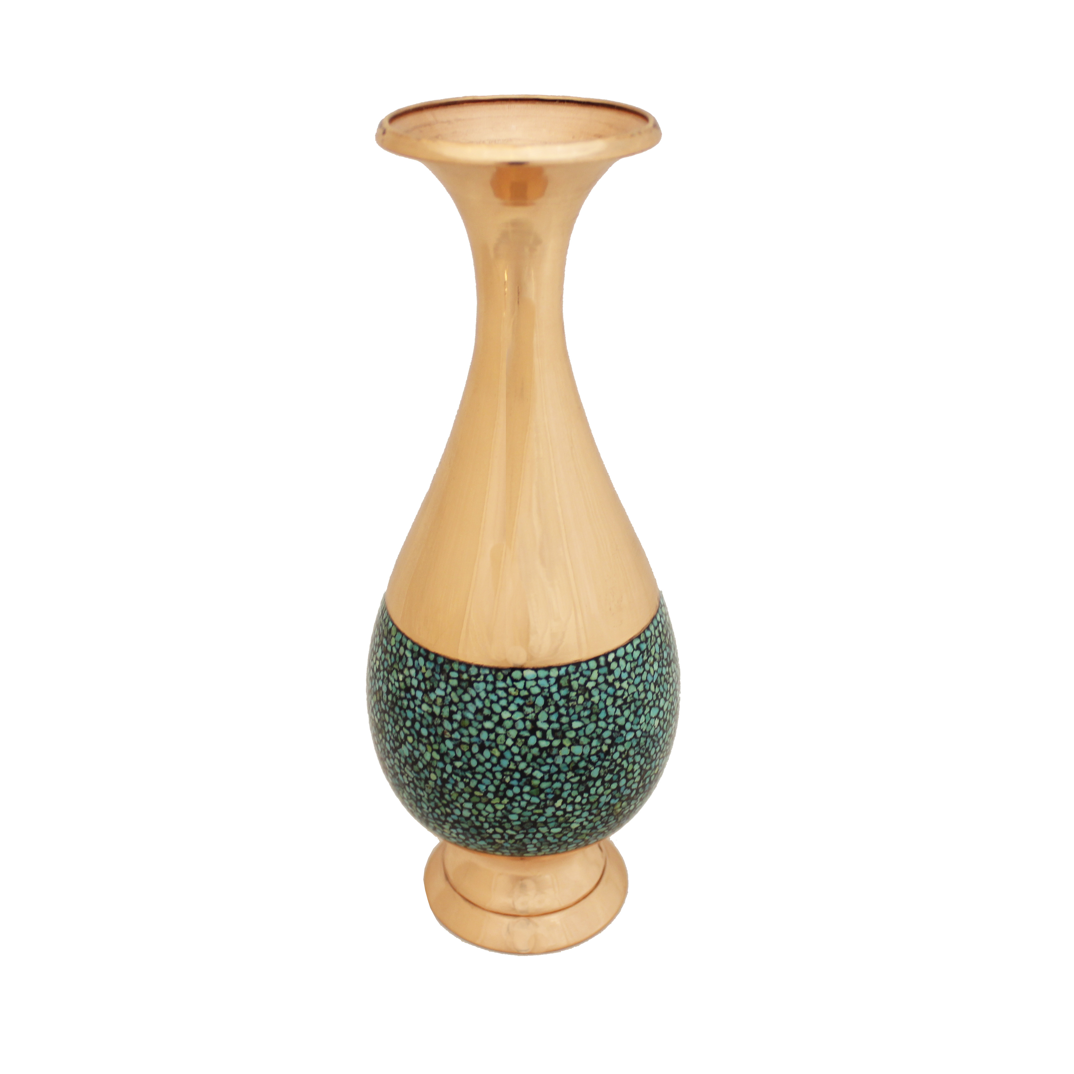 Flower pot of Persian Turquoise (Firoozecoob) - 25 cm | Taha Handicraft ...