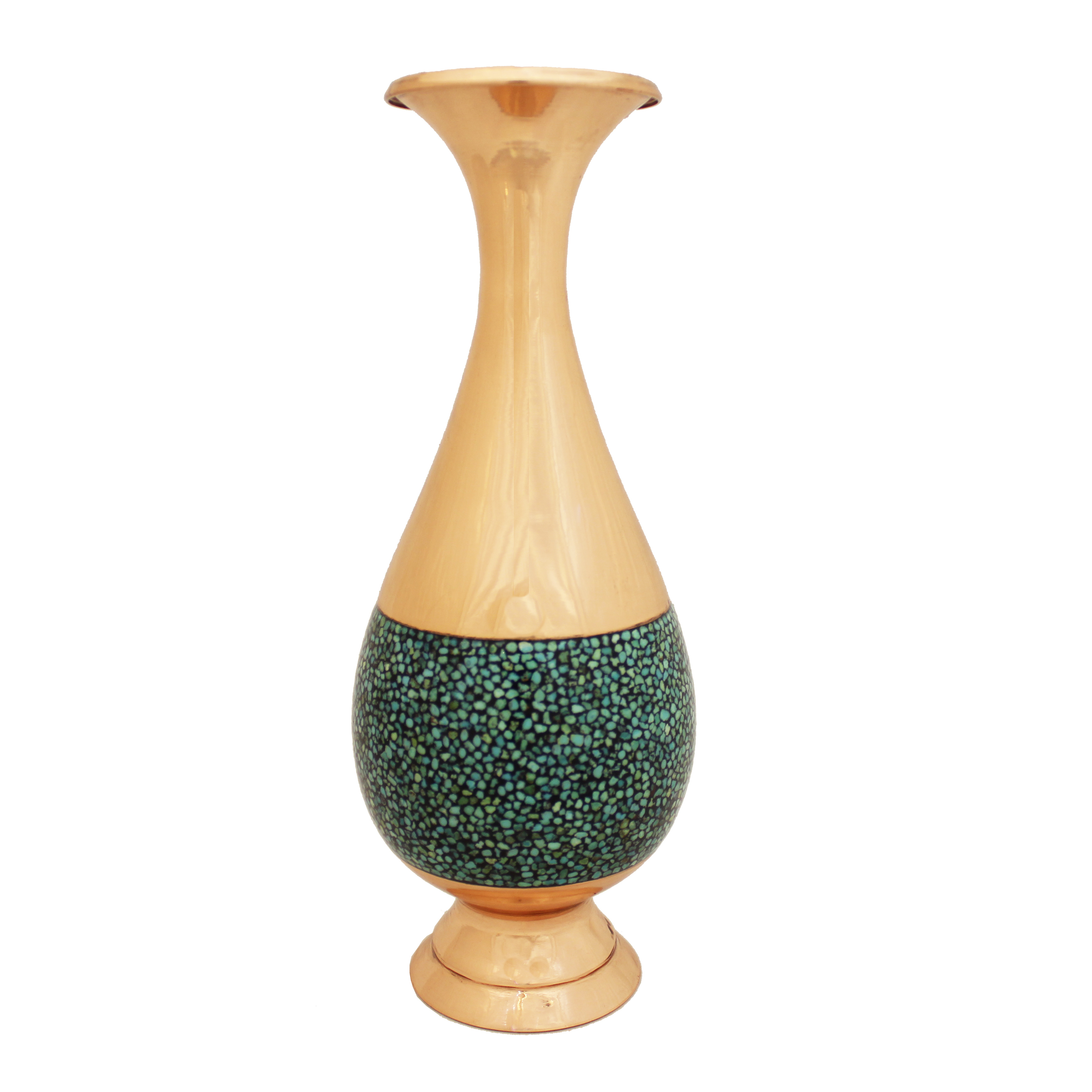 Flower pot of Persian Turquoise (Firoozecoob) - 25 cm | Taha Handicraft ...