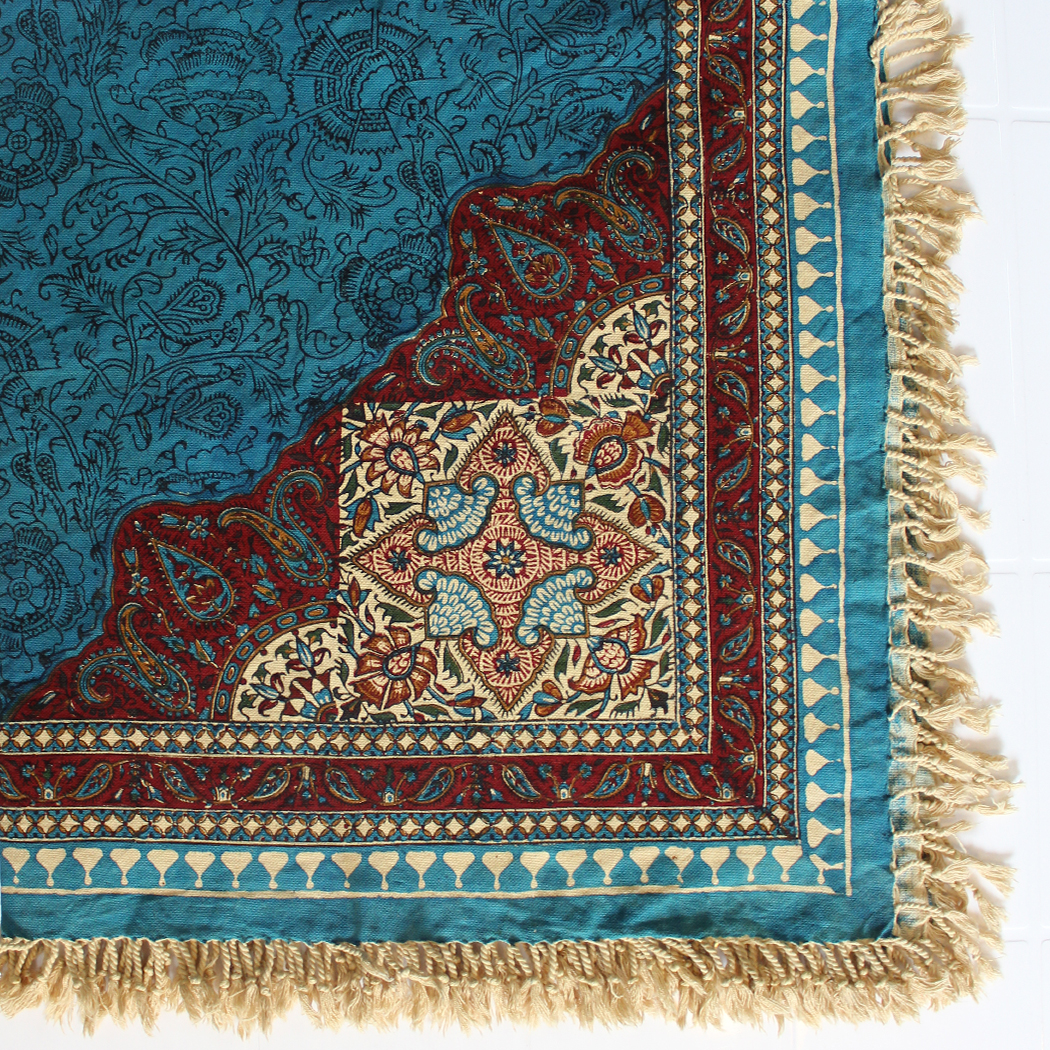 Persian textile block-printed handmade (Ghalamkar), Pure cotton, 100* ...