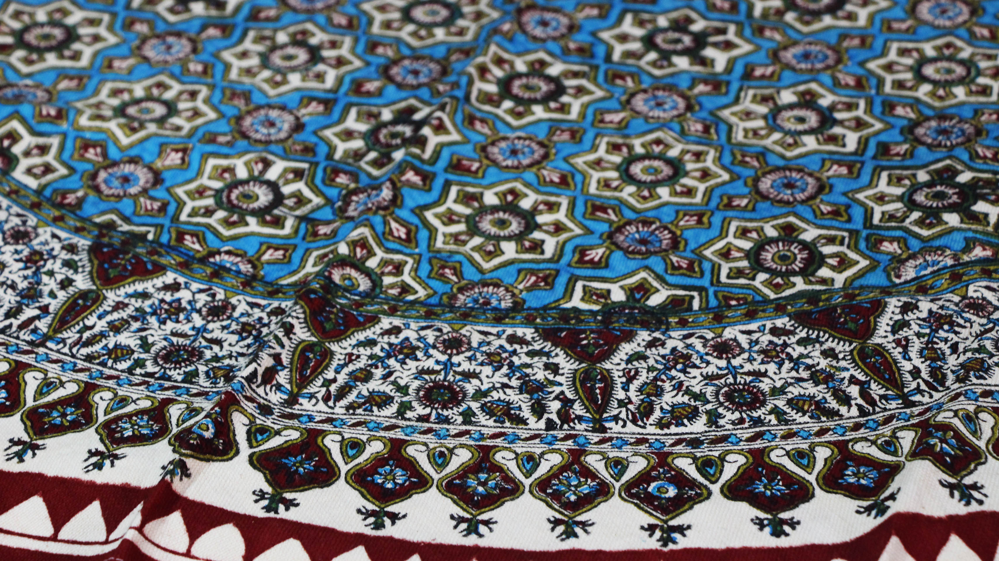 Persian textile block-printed handmade (Ghalamkar), Pure cotton ...