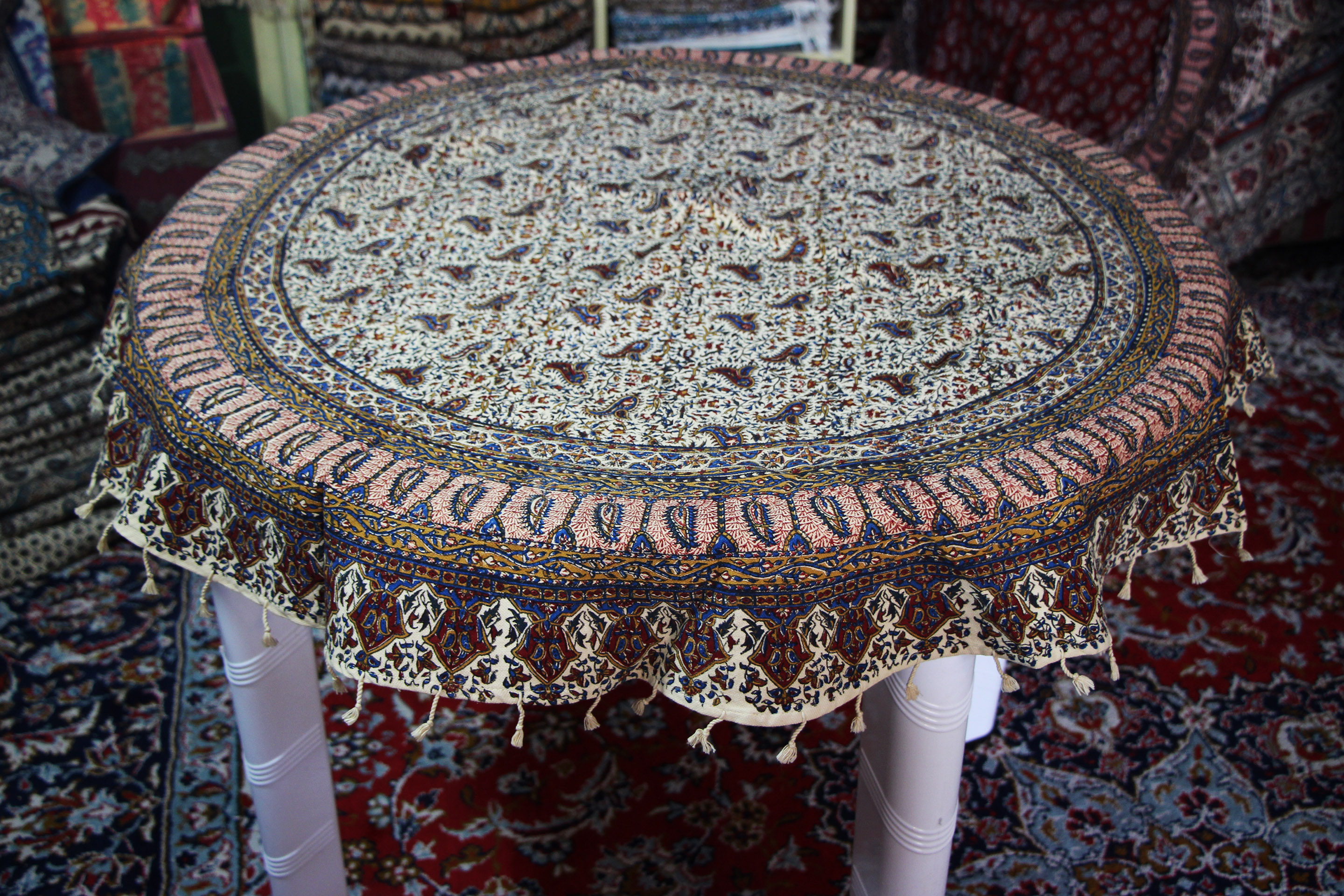 Persian textile block-printed handmade (Ghalamkar), Pure cotton ...