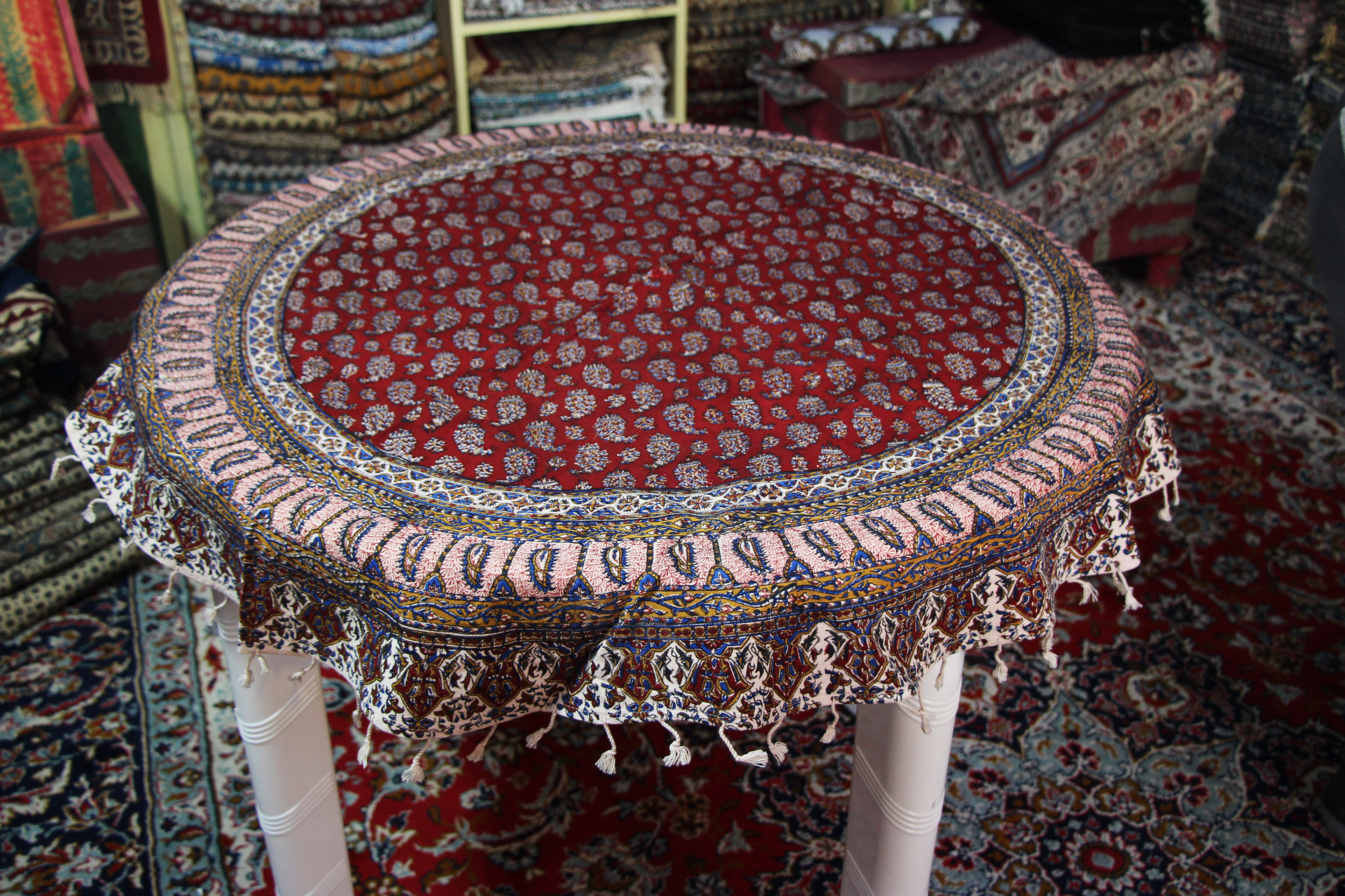 Persian textile block-printed handmade (Ghalamkar), Pure cotton ...