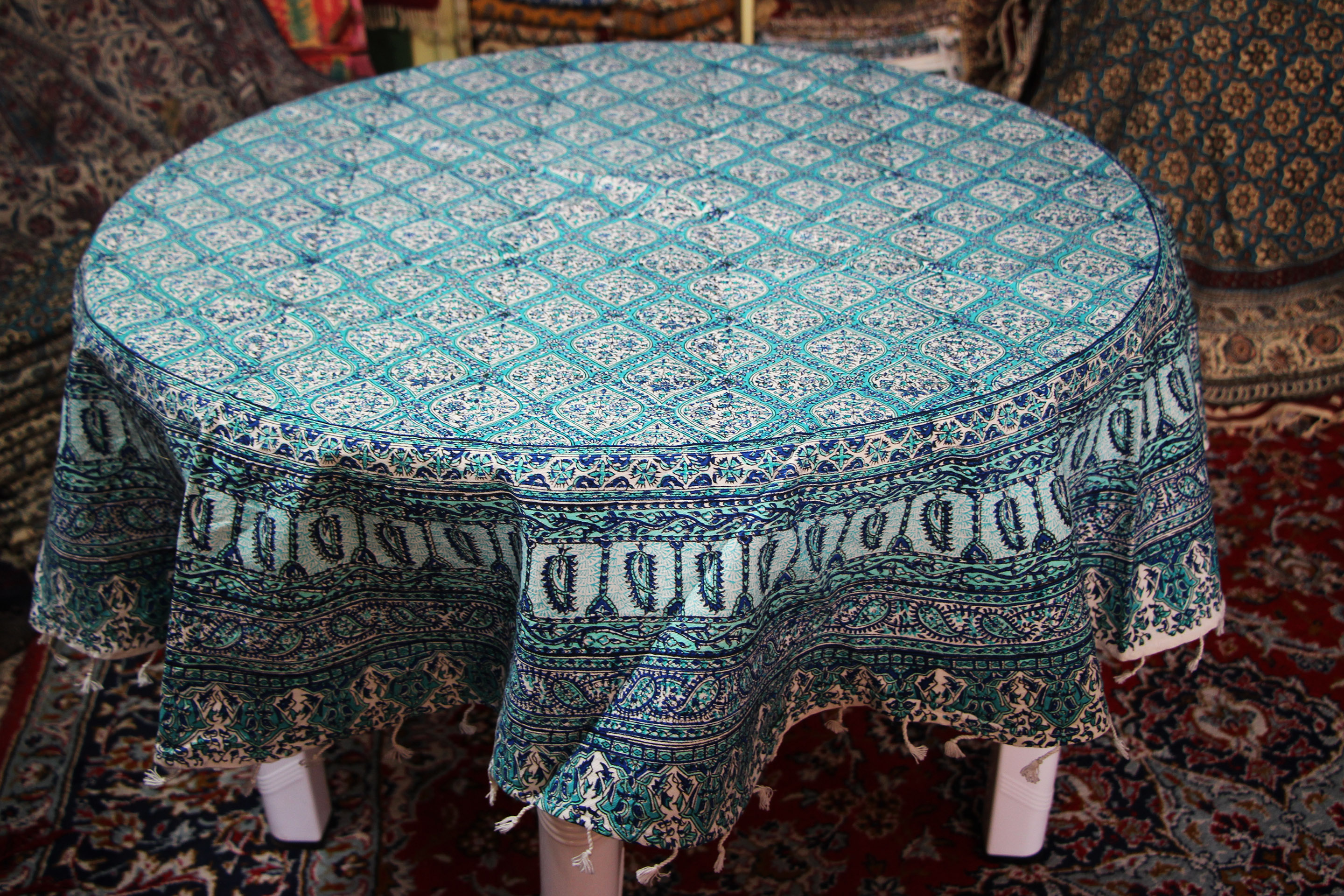 Persian textile block-printed handmade (Ghalamkar), Pure cotton ...