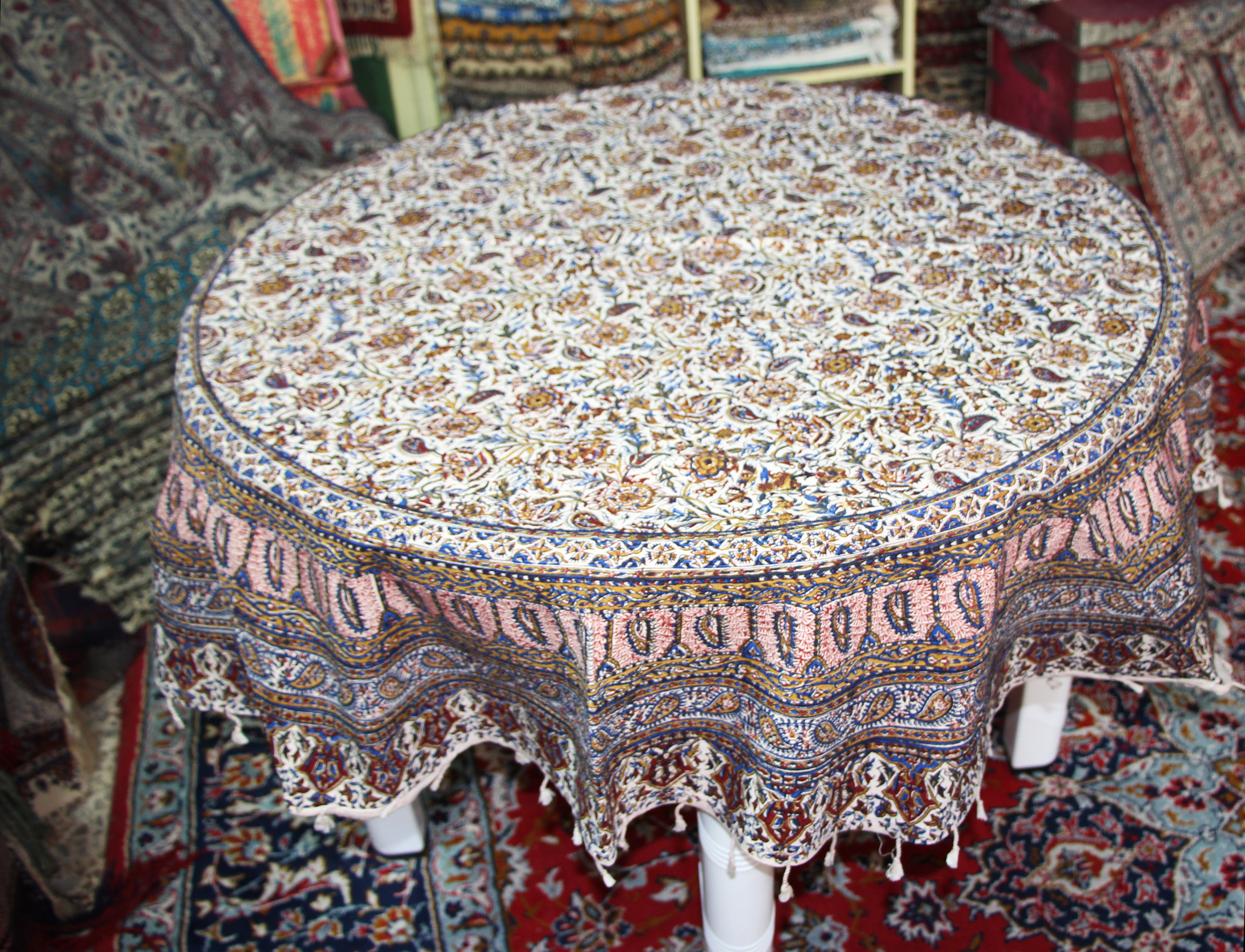 Persian textile block-printed handmade (Ghalamkar), Pure cotton ...