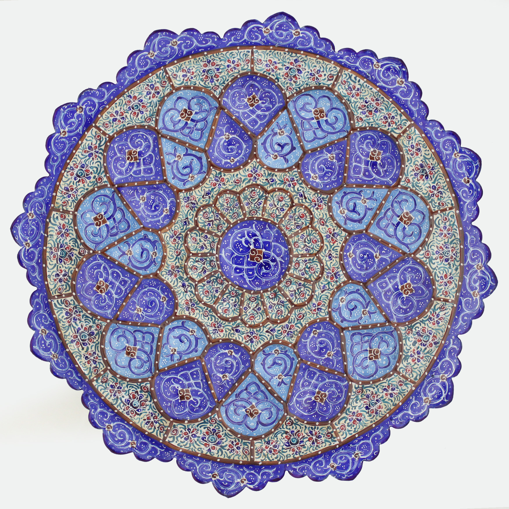 Isfahan Mina Handicraft- Persian Enameled Wall Hanging Plate (Eslimi ...