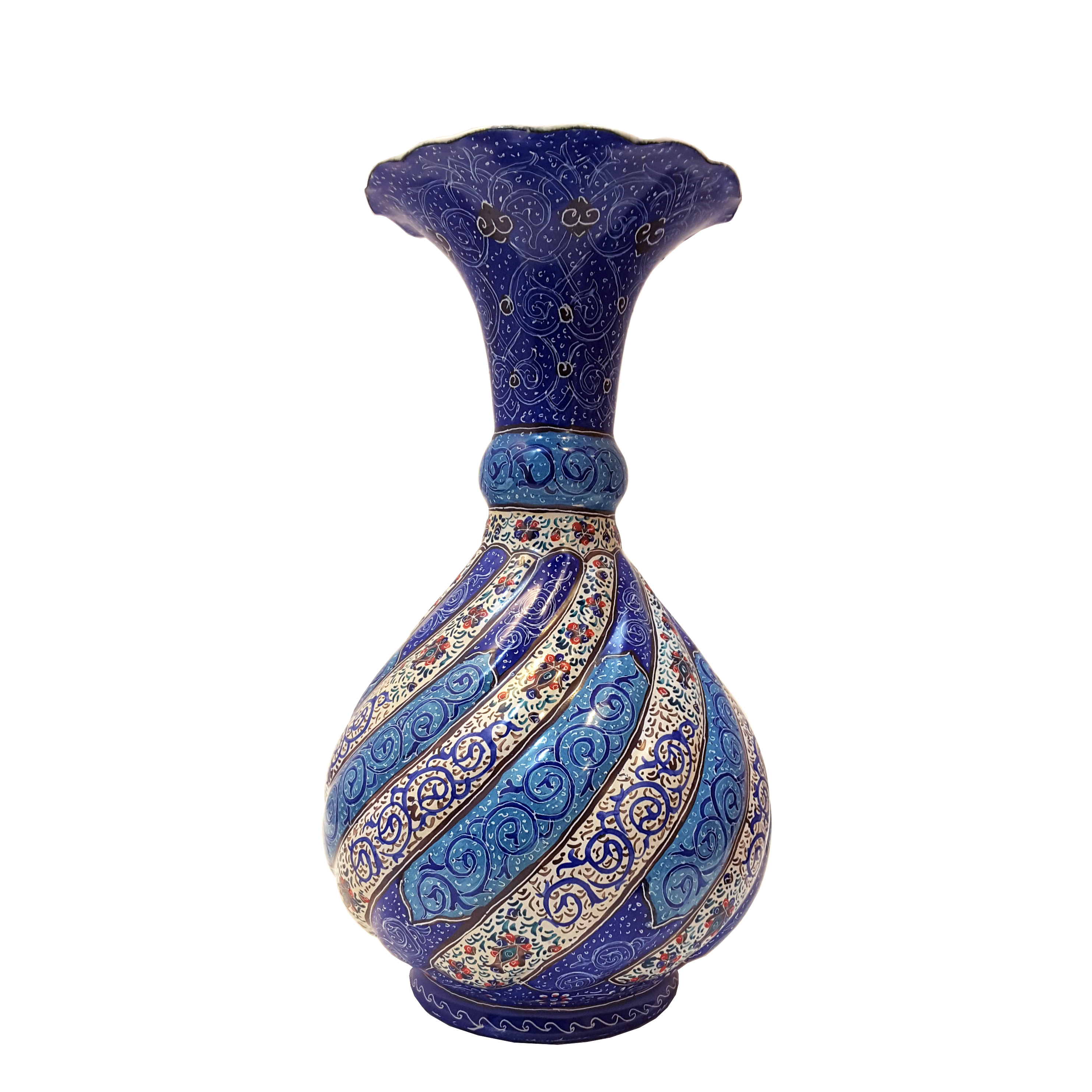 Persian Enameled Handicraft (Mina) - Flower pot - Shalqami design - 20 ...