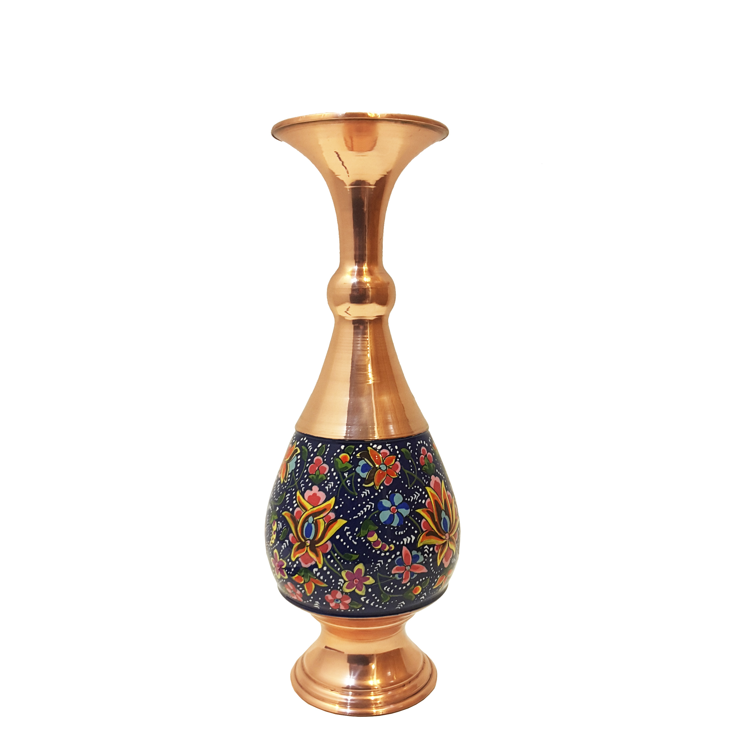 Persian enameled Handicraft (Mina) - Flower Pot Pardazi type - 20 cm ...
