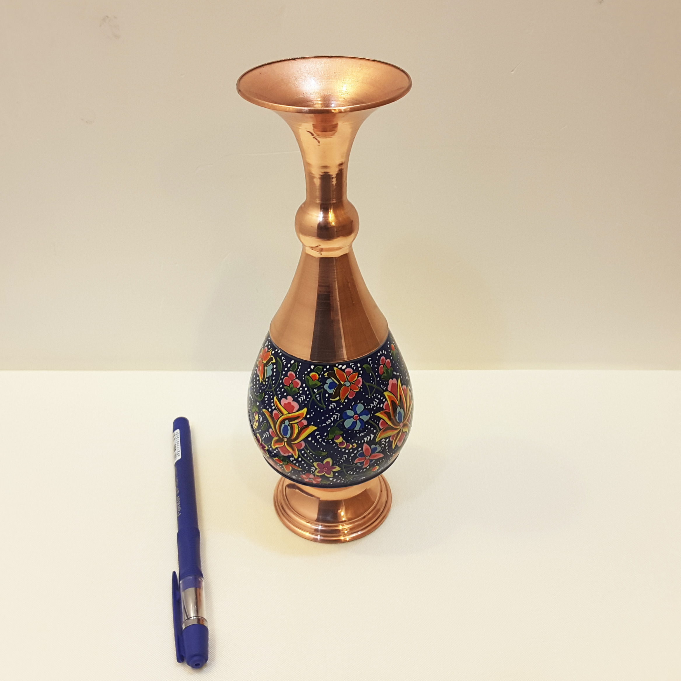 Persian enameled Handicraft (Mina) - Flower Pot Pardazi type - 20 cm ...