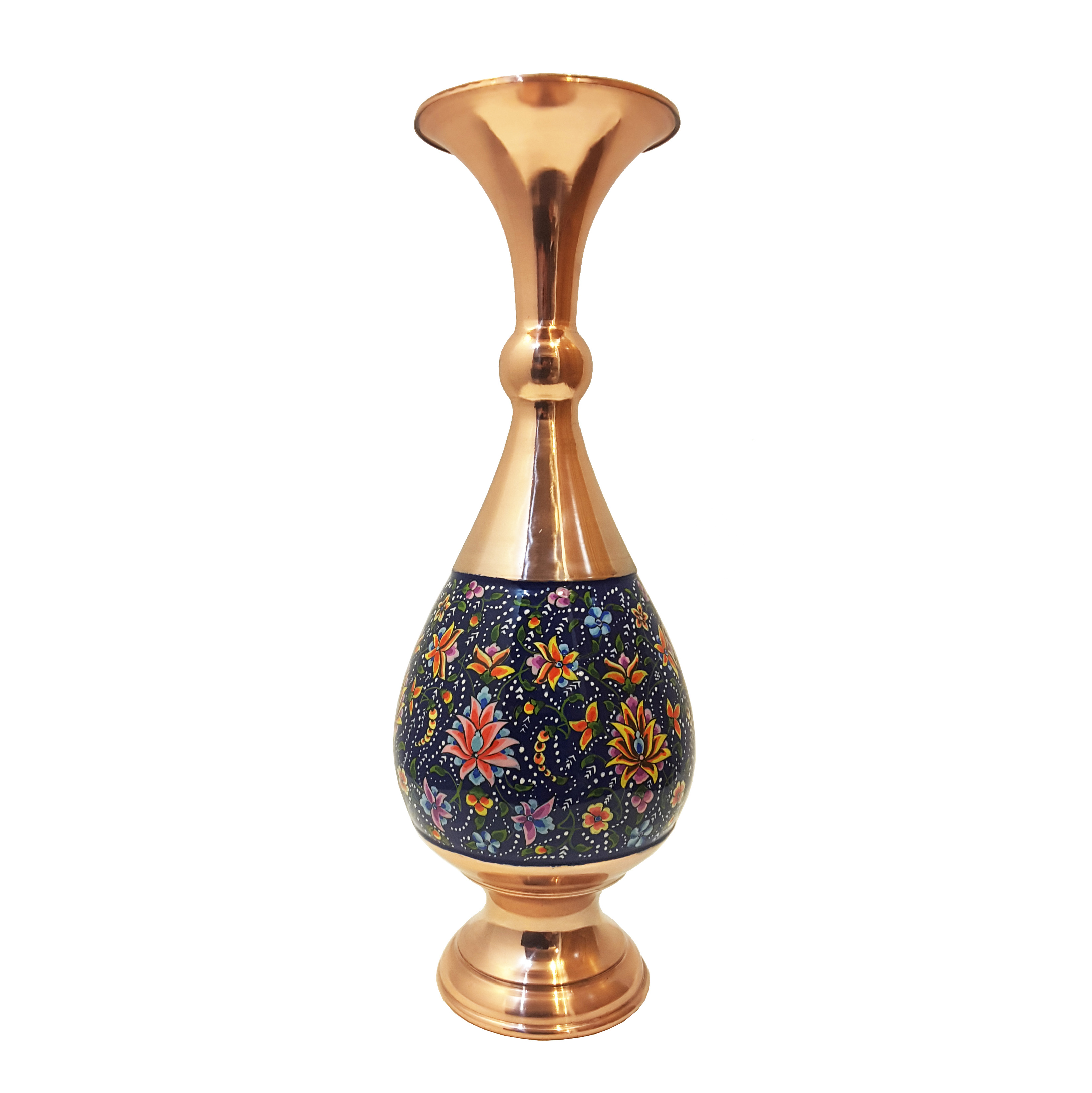 Persian enameled Handicraft (Mina) - Flower Pot Pardazi type - 30 cm ...