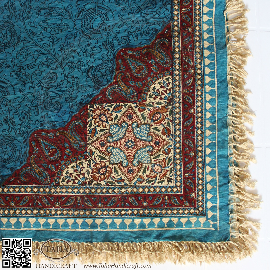 Persian textile block-printed handmade (Ghalamkar), Pure cotton, 100* ...